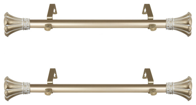 Dakota Side Curtain Rods 12-20" - French Country - Curtain Rods - by ...