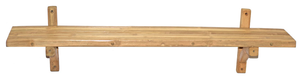 Bamboo Single Wall Shelf - Asian - Display And Wall Shelves - by ...