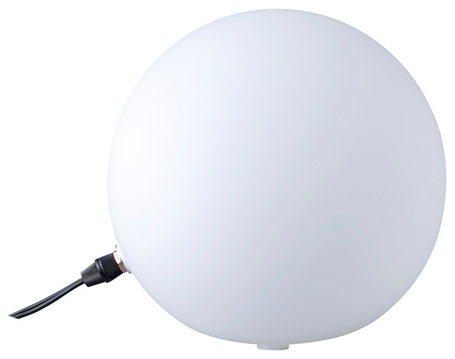 White Glass Globe Table Lamp - Contemporary - Table Lamps - by ...