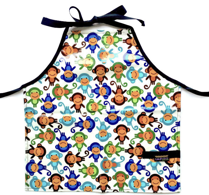 Kids Apron in Monkey - Contemporary - Aprons - by IMPWEARhome | Houzz