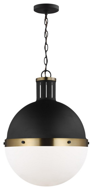 Hanks One Light Pendant in Midnight Black - Transitional - Pendant ...