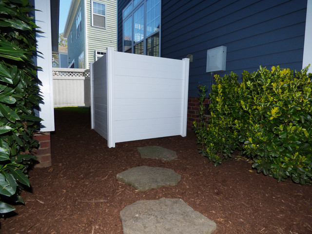 Premium Vinyl Privacy Screen - Contemporary - Home Fencing And Gates ...