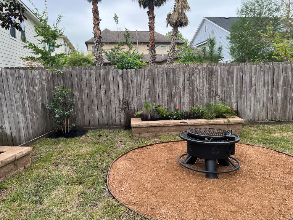 Chop Block and retaining Walls - Garden - Houston - by TCE Hardscape ...