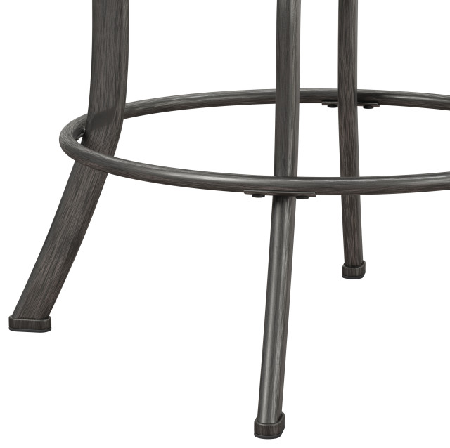 Hillsdale Bridgetown Tilt Base Metal Swivel Stool, Counter Height ...