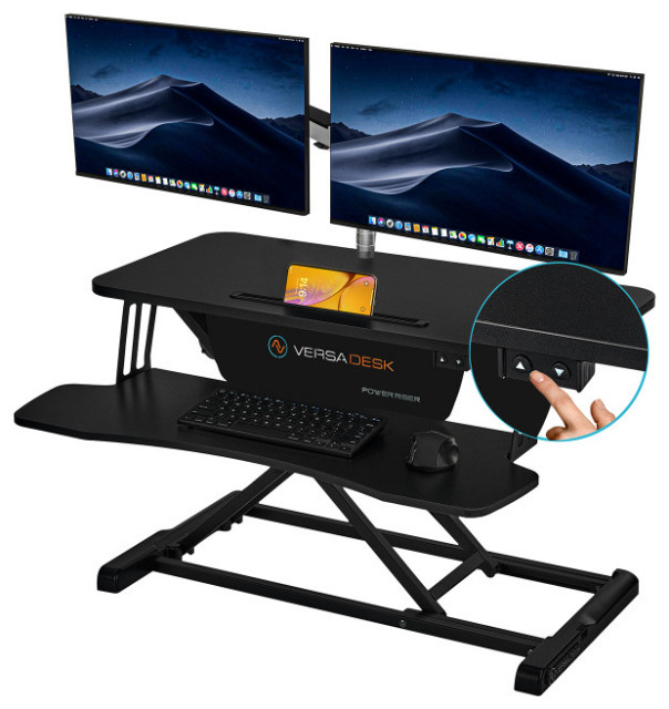 VersaDesk® PowerRiser® 32" Height Adjustable Standing Desk Converter ...