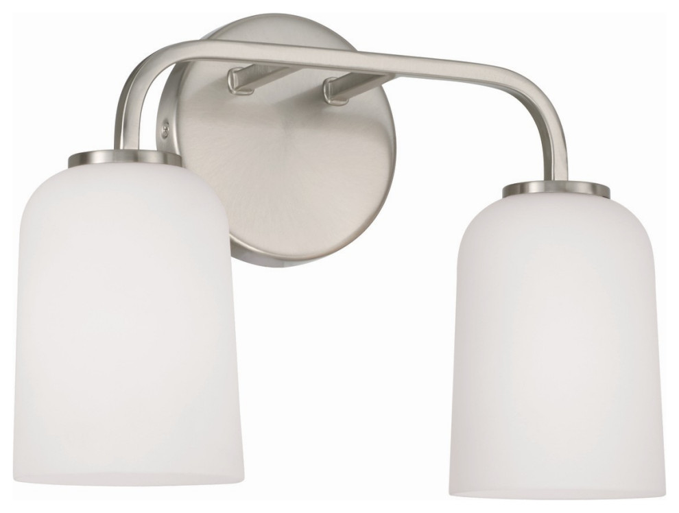 Lawson 2-Light Vanity, Brushed Nickel - Transitional - Bathroom Vanity ...