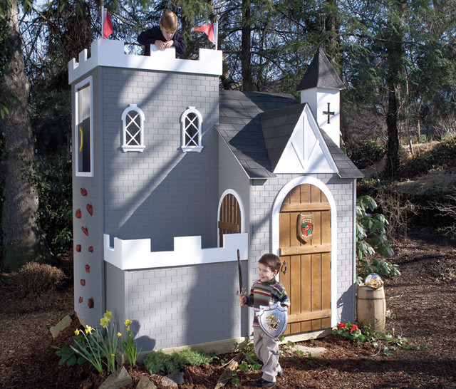 Sassafras Castle Playhouse - Traditional - Outdoor Playhouses - by ...