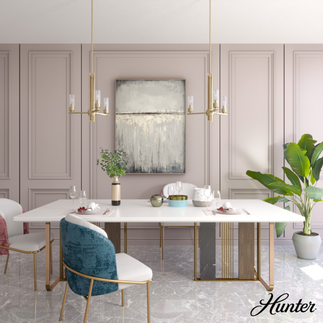 Gatz Alturas Gold, Ribbed Glass 3 Light Chandelier Ceiling ...