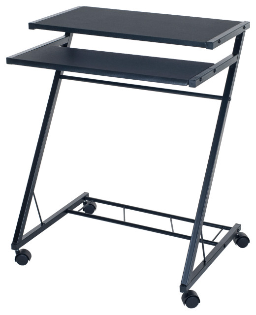 Portable Desk Rolling Laptop Cart, Casters for Mobility Standing ...
