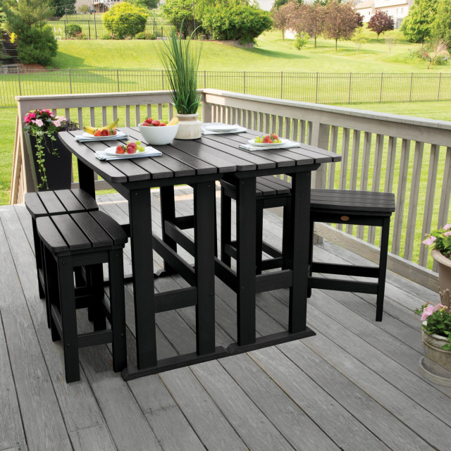 Lehigh 6pc Counter Height Balcony Set - Transitional - Outdoor Pub And ...