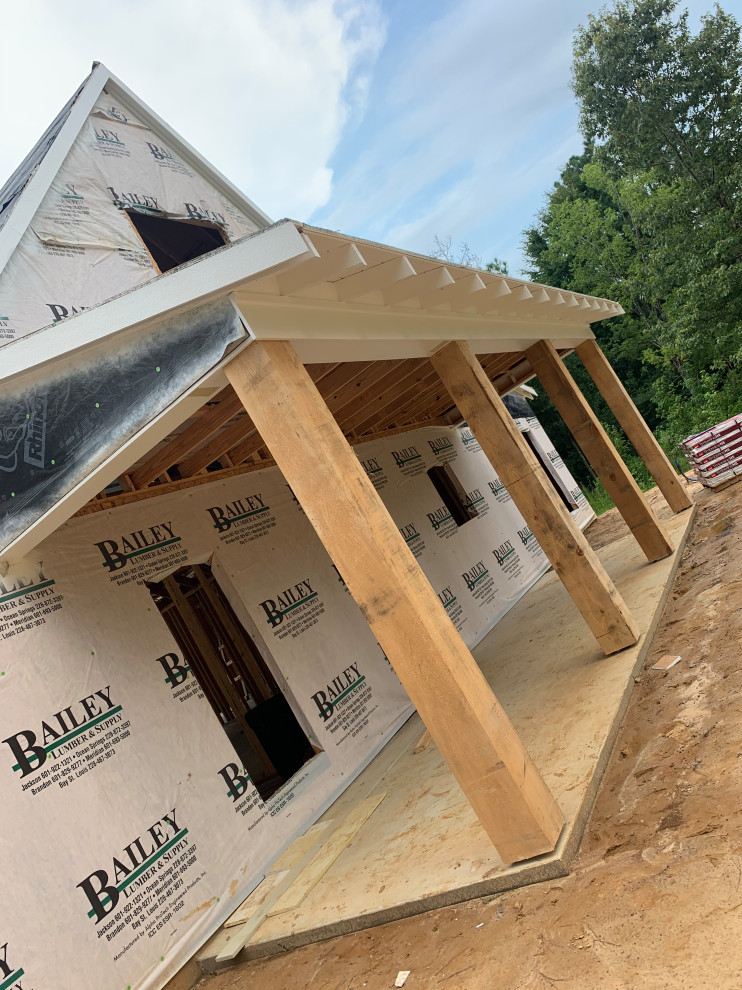 Front porch cypress posts (leave unwrapped?)