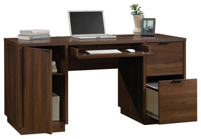 Englewood Computer Desk Spiced Mahogany - Traditional - Bar Stools And ...