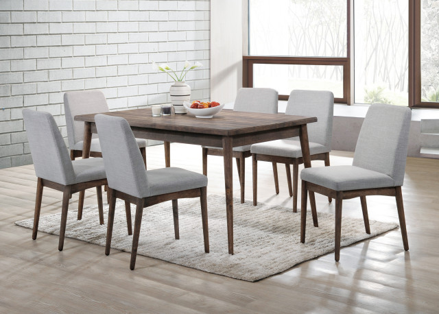 Rectangular Dining Table, Brown - Midcentury - Dining Tables - by ...