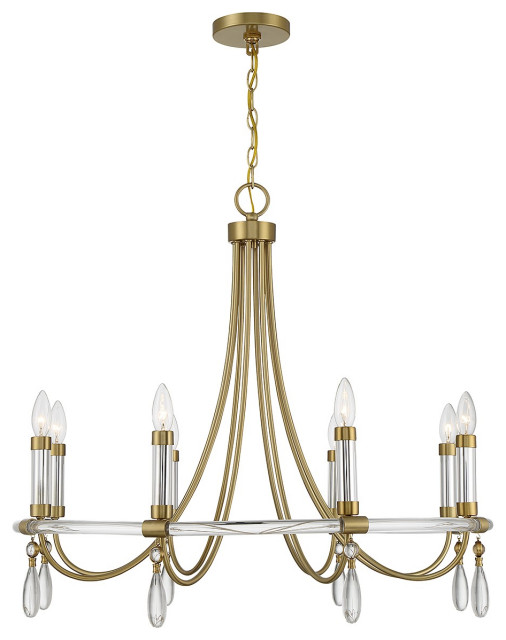 Savoy House Mayfair Eight Light Chandelier - Transitional - Chandeliers ...
