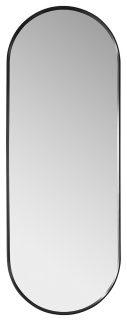 Vinnova Luarca 18 in. W x 48 in. H Oval Metal Wall Mirror ...