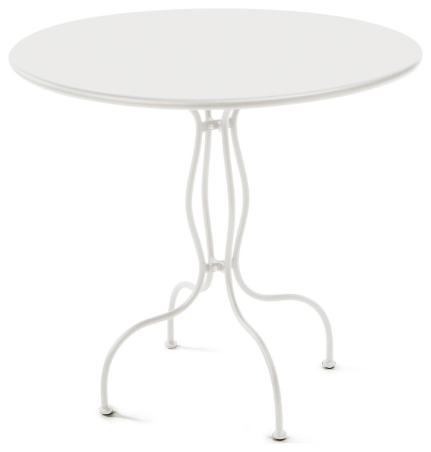 Rondo Round Dining Table White - Transitional - Outdoor Dining Tables ...
