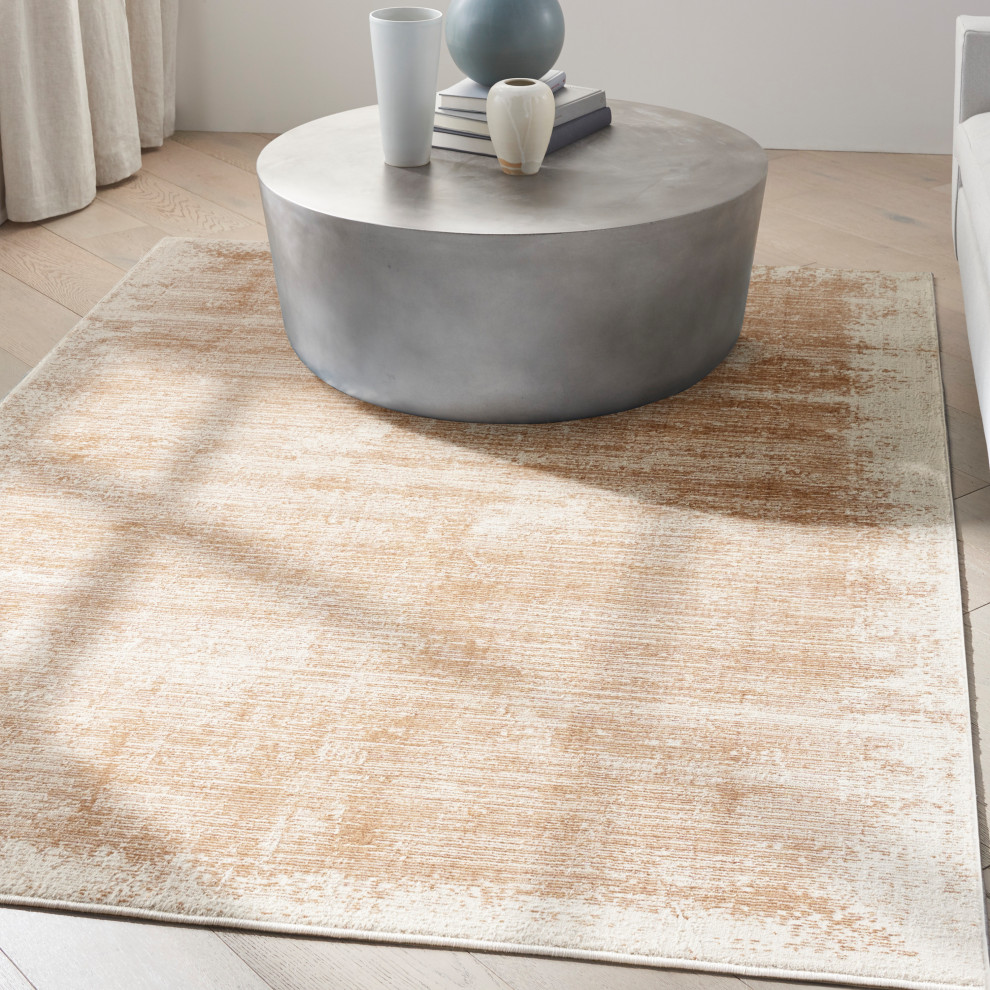 Nourison Home 5'3"x7'3" Calvin Klein CK024 Irradiant Rose Gold Area Rug ...