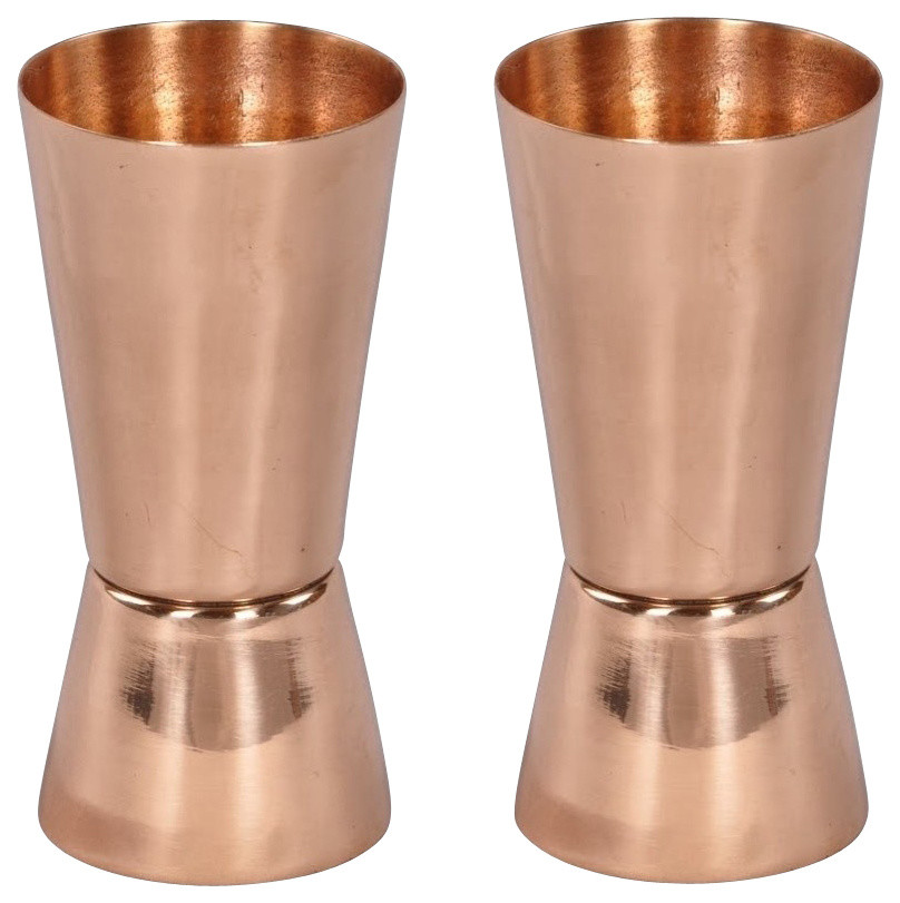 Pure Copper Shot Glasses, Set of 2 - Contemporary - Shot Glasses - by ...
