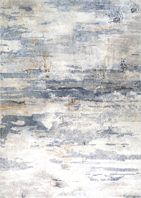 Couristan Dreamscape Horizon Blue-Ivory Rug 8'x11' - Contemporary ...