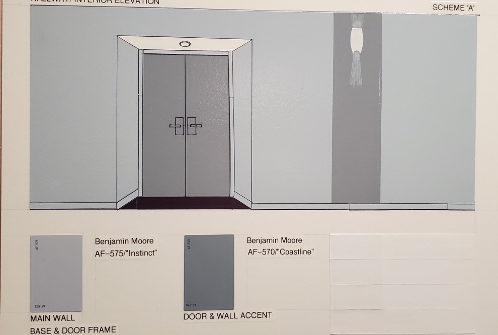 Condominium common hallways