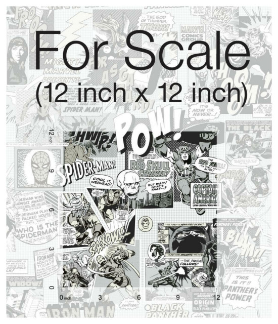 Marvel Comics Pow! Wallpaper - Contemporary - Kids Wall Decor - by York ...