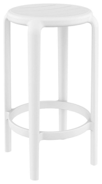 Tom Resin Counter Stool White - Contemporary - Dining Chairs - by Bison ...
