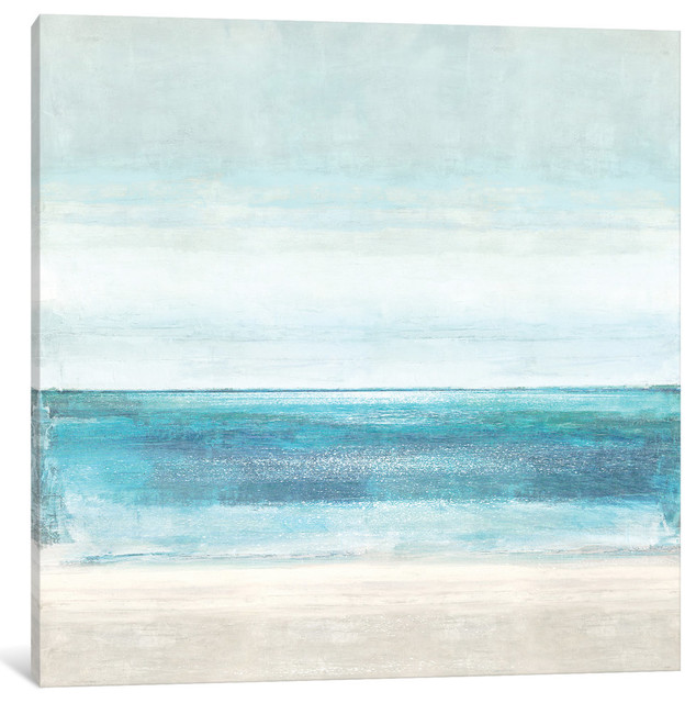 "Azure Horizon" by Taylor Hamilton, Canvas Print, 12x12x1.5" - Beach ...
