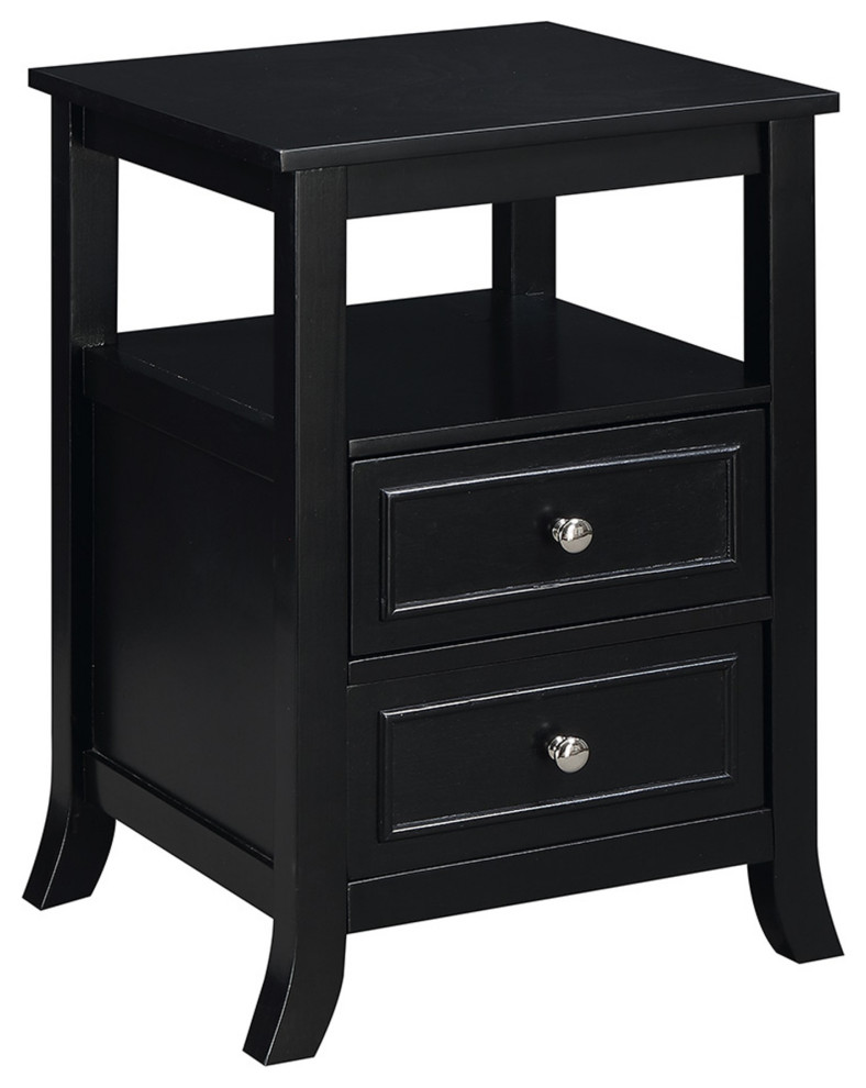 Melbourne 2 Drawer End Table With Shelf - Transitional - Side Tables ...