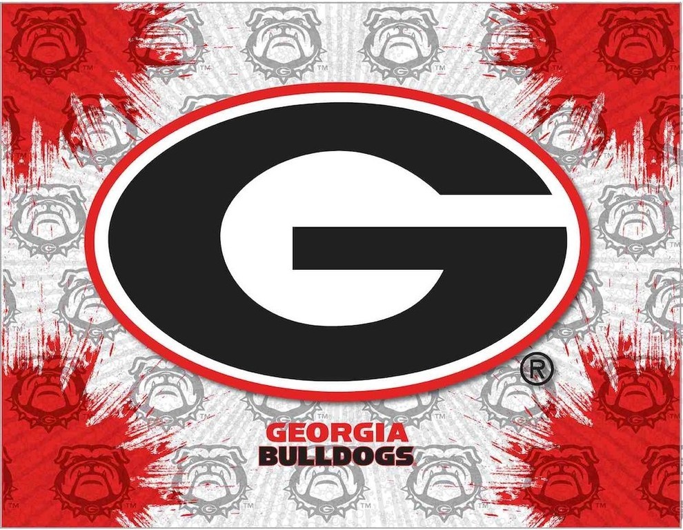Georgia "G" Logo Canvas, 20"x15" - Contemporary - Prints And Posters ...