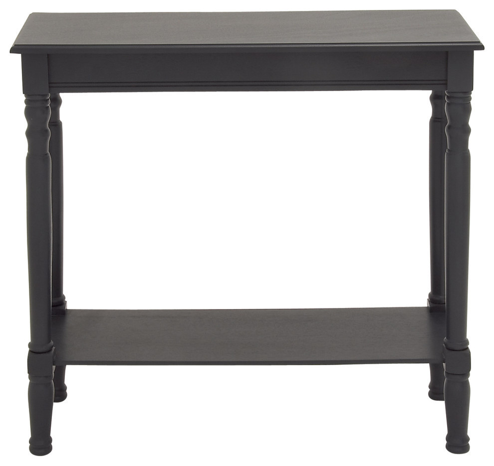 Traditional Black Wood Console Table 96330 - Traditional - Console ...