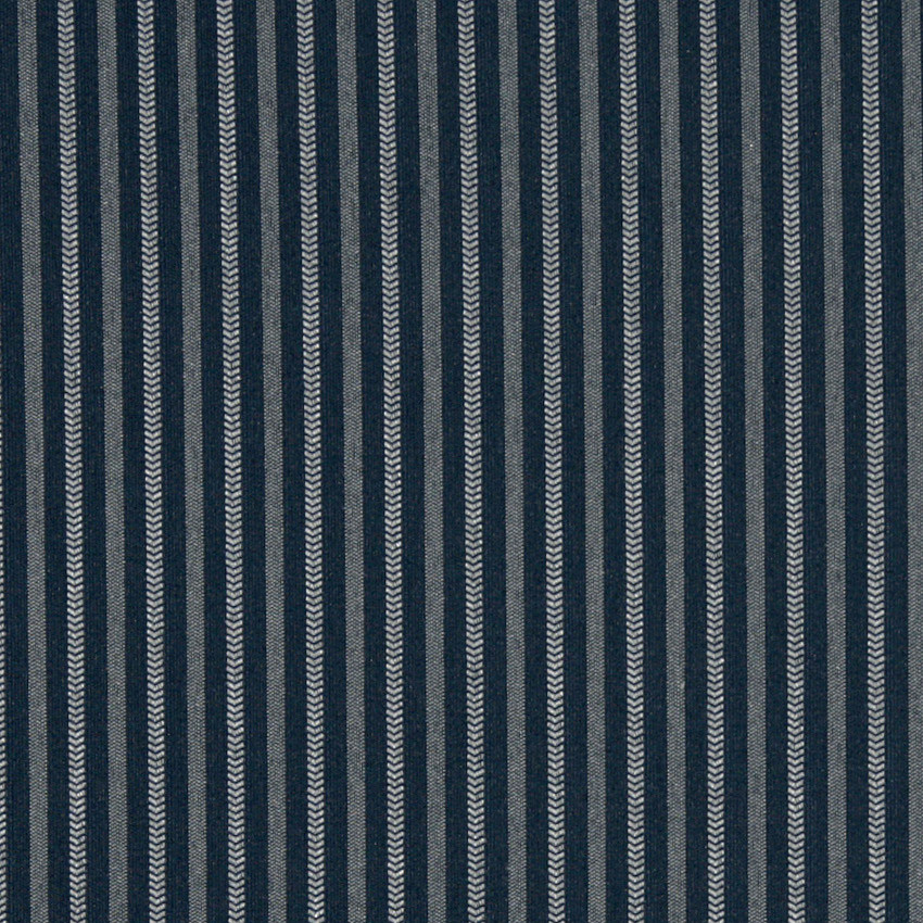 Navy Blue Striped Heavy Duty Crypton Fabric By The Yard - Contemporary ...