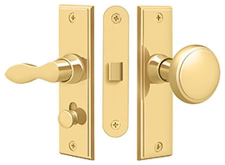 SDML334U5 Storm Door Latch, Square, Mortise Lock, Antique Brass, 4-1/4 ...