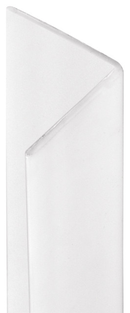 MP10066 Corner Shield With Tape, 3/4"x4", Vinyl Construction, White, 5 ...