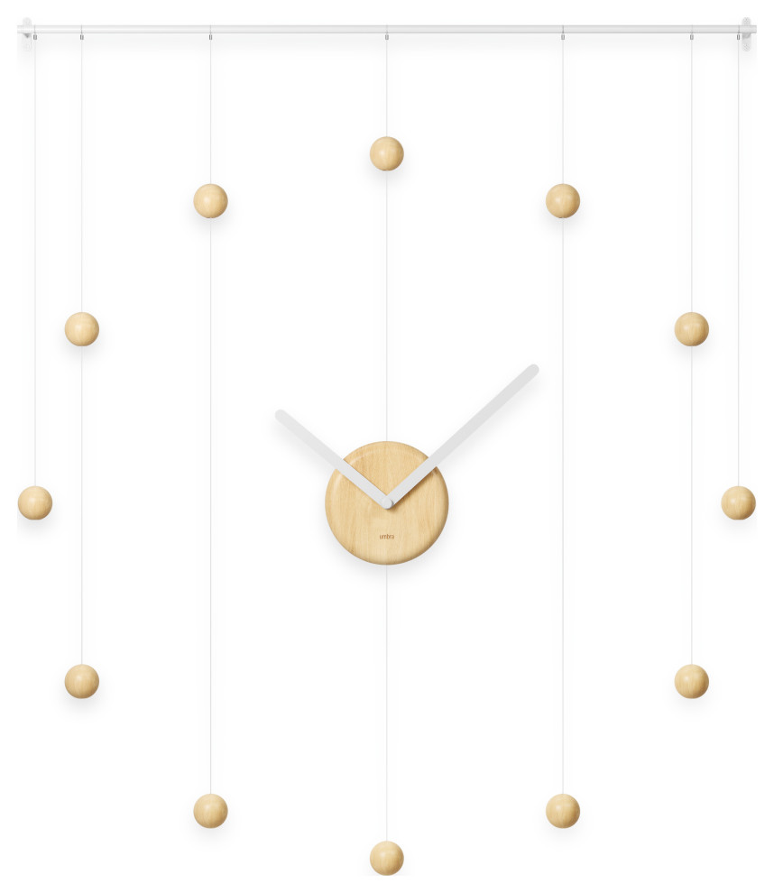 Umbra Hangtime Wall Clock - Contemporary - Wall Clocks - by Umbra | Houzz