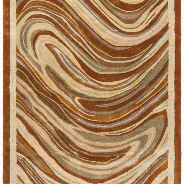 Safavieh Martha Stewart Marble Swirl Rug, October Leaf Red, 5' 6" x 8 ...