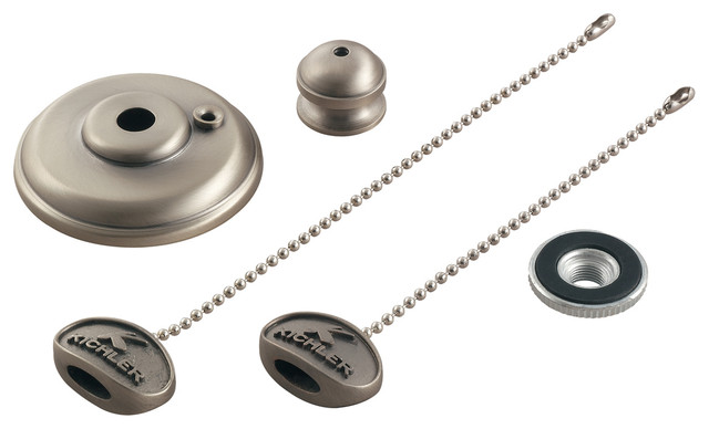 Fan Finial Kit, Brushed Nickel - Transitional - Ceiling Fan Accessories ...