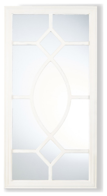 Zoe Rectangular Wooden Rustic Farmhouse Mirror - Farmhouse - Wall ...