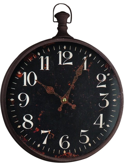 Pocket Watch Wall Clock, Small, Large - Transitional - Wall Clocks - by ...