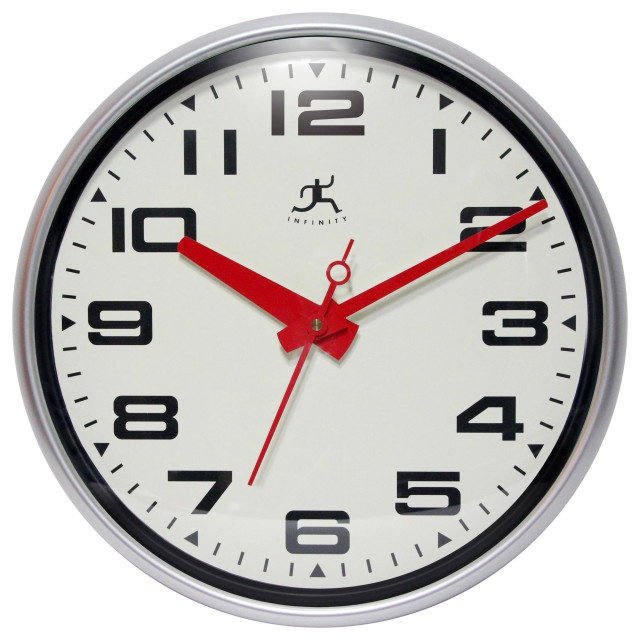 Lexington Avenue Round Modern Office Wall Clock, 15" - Contemporary ...