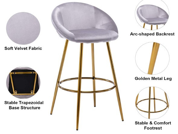 30 inch Stool Chairs for Home Bar Set of 2 - Contemporary - Bar Stools ...