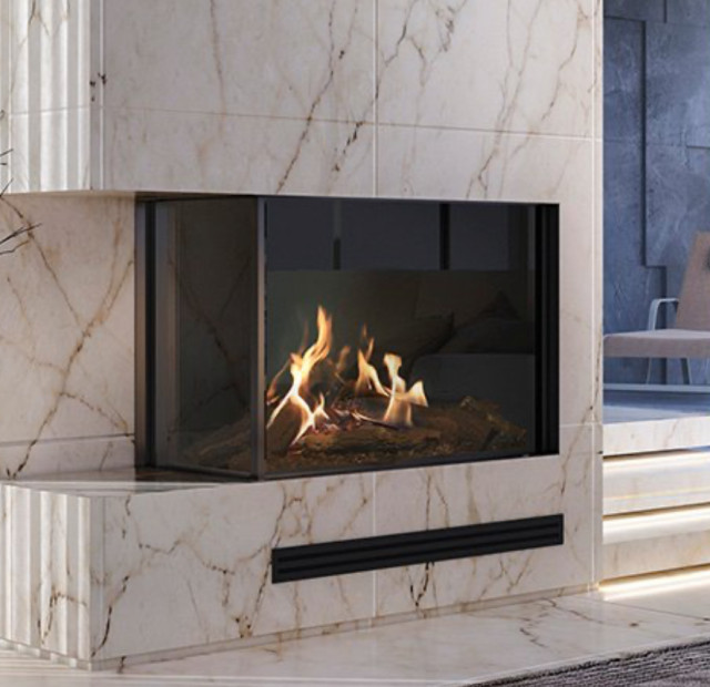 Dimplex MatriX Two-sided Built-in Gas Fireplace, Left-facing - 33" x 26 ...