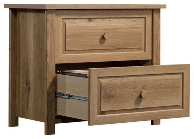Pemberly Row 2-Drawer Engineered Wood Lateral File in Timber Oak ...