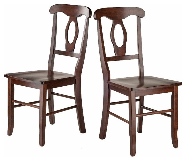Renaissance Set of 2 Key Hole Back Chairs - Transitional - Dining ...