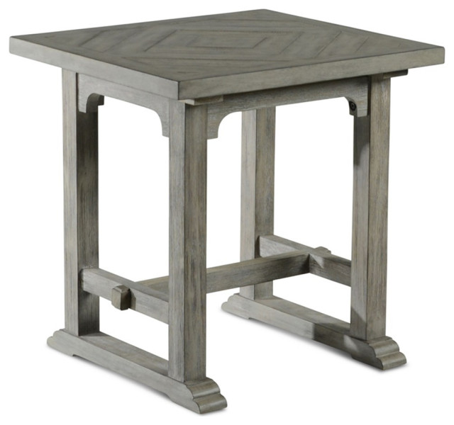 Bowery Hill Transitional Styled Dove End Table in Gray Finish ...