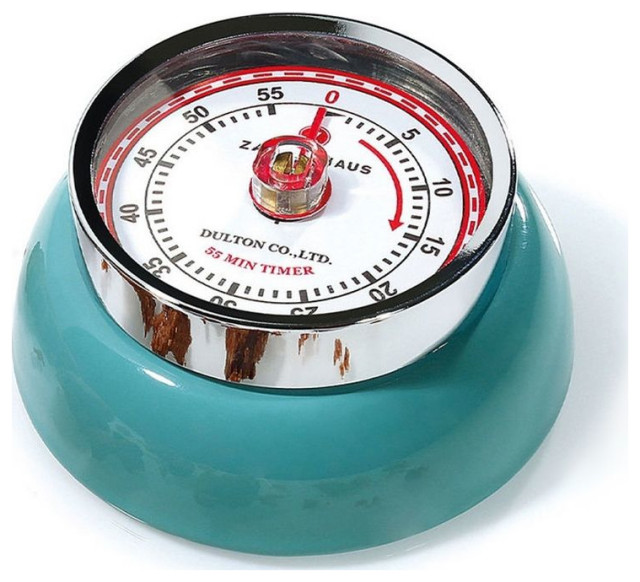 Zassenhaus Teal 2.75 Inch Retro Magnetic Kitchen Timer - Midcentury ...