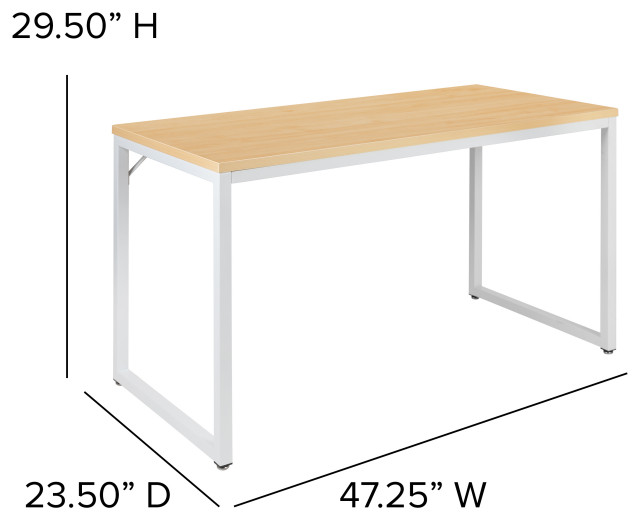 Tiverton Industrial Modern Computer Desk - 47" Long - Contemporary ...