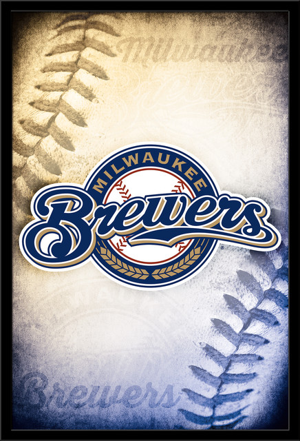 Milwaukee Brewers Logo Poster, 24.25"x35.75" - Contemporary - Prints ...