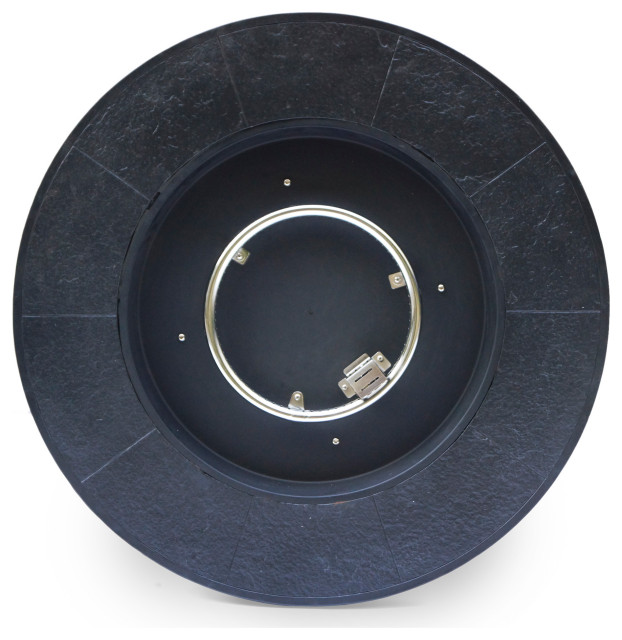 GDF Studio Elizabeth Outdoor 32" Circular 40,000 BTU Concrete Fire Pit ...