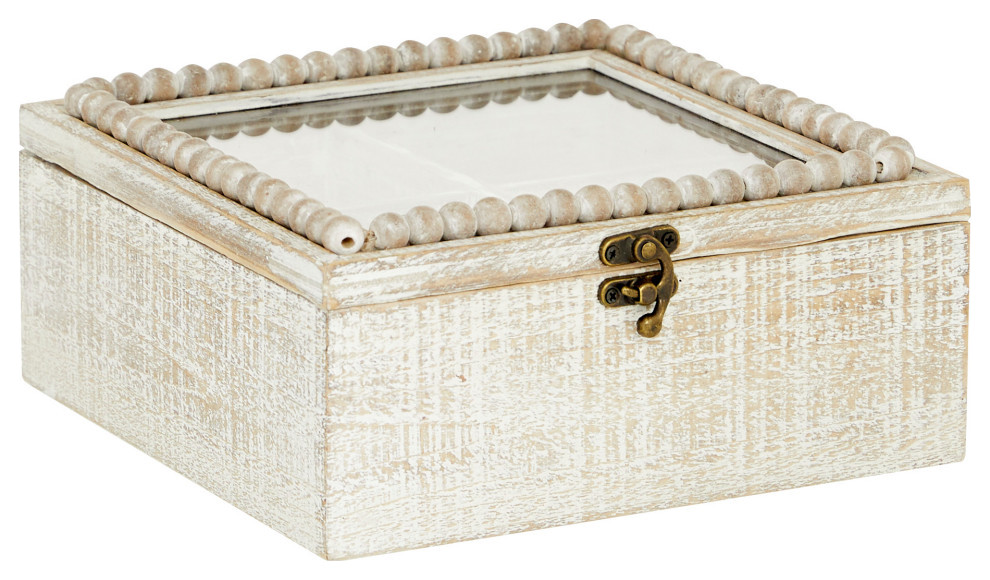 White Wood Farmhouse Box 43390 - Farmhouse - Decorative Boxes - by ...