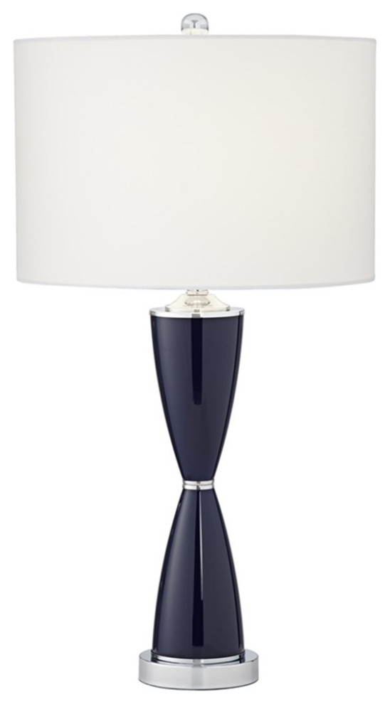 Pacific Coast Lighting Dark Blue Glass Table Lamp - Transitional ...